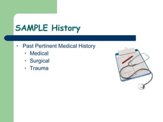 7)Baseline Vital Signs And Sample History | PPT