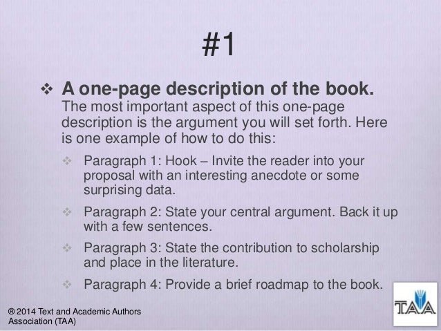 7 basic components of a book proposal for an academic press