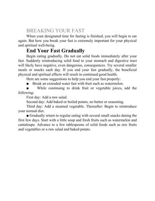 7 basic steps to successful fasting & pr bill bright | PDF