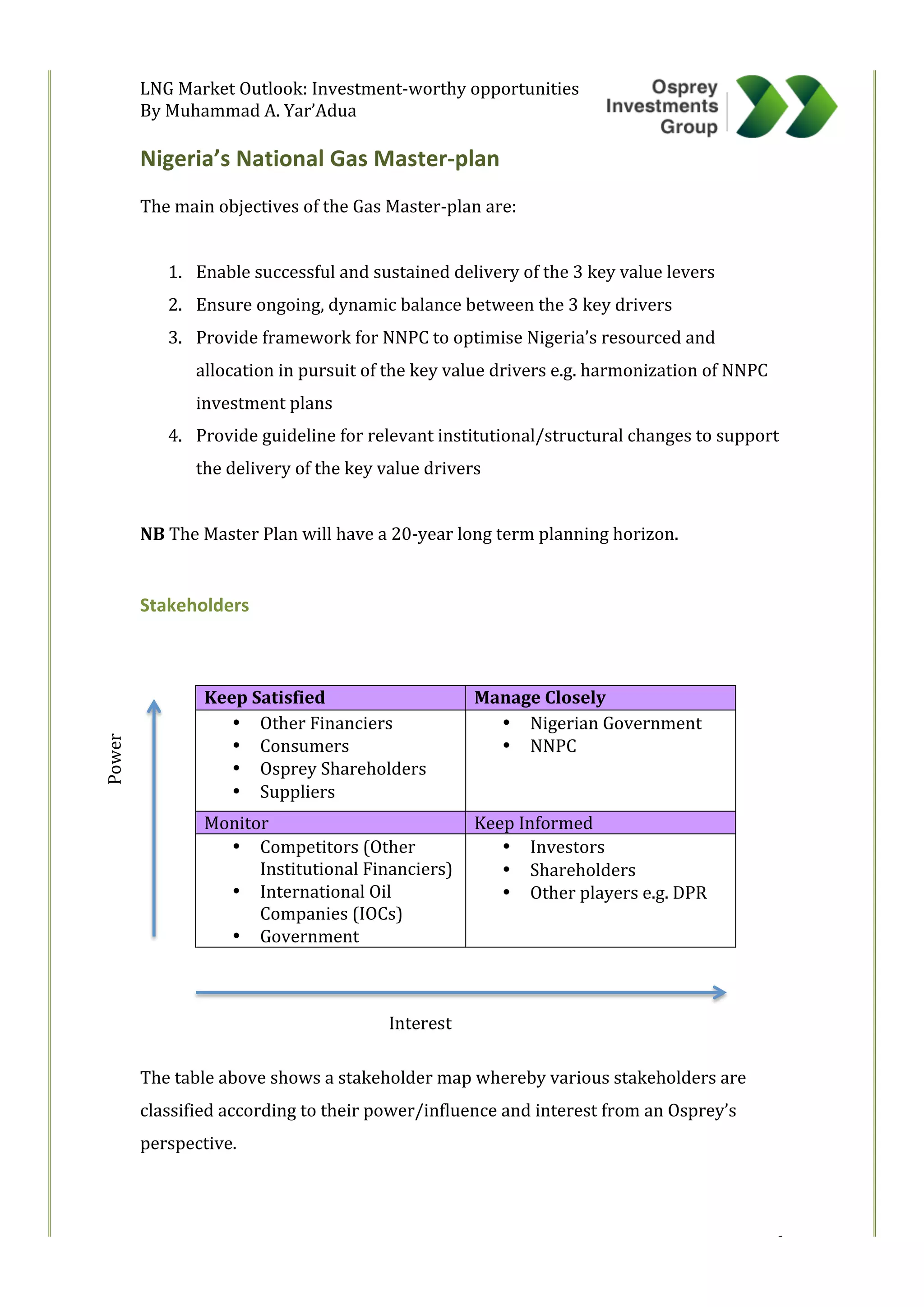 MARKET RESEARCH INTO THE NIGERIAN GAS | PDF