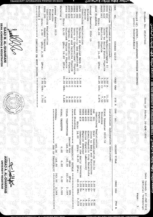 Graduation Certificate & Transcript | PDF | Graduation | Personal ...