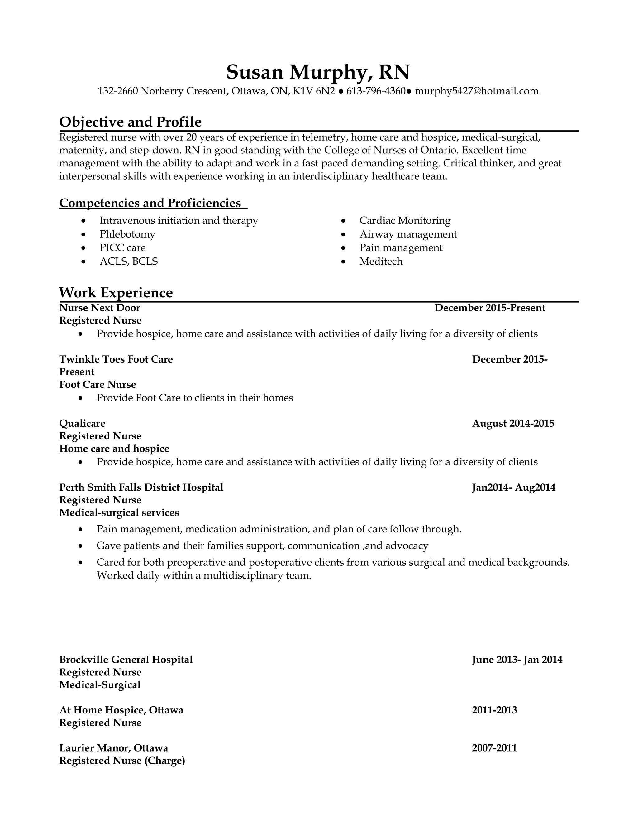 Susan Murphy 2015 Resume (1) | DOC