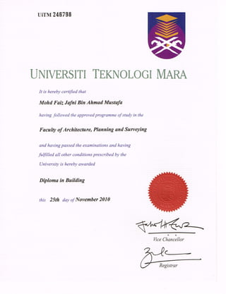 DIPLOMA UITM | PDF