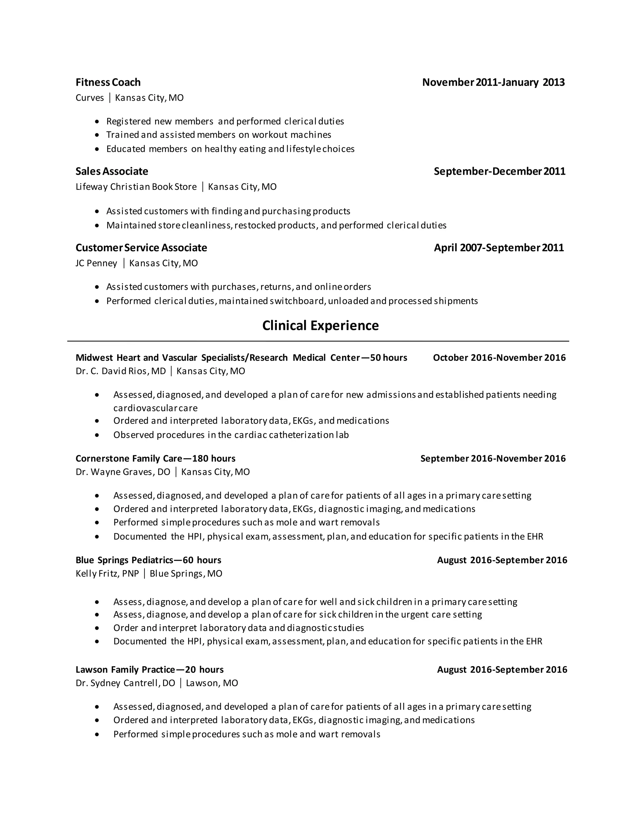 Holly Walker CV Resume | DOCX