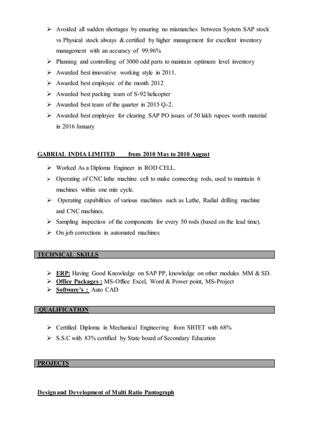 Ashok_CV_1 MAT | PDF