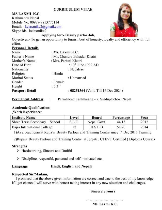 laxmi kc cv | DOC