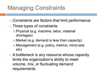 Constraint Management, operations management.ppt