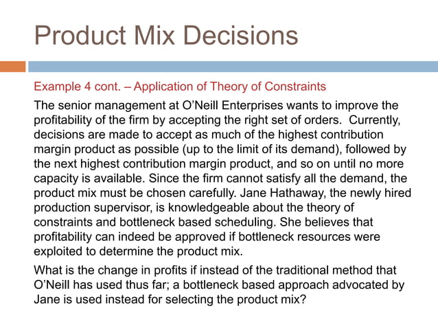 Constraint Management, operations management.ppt