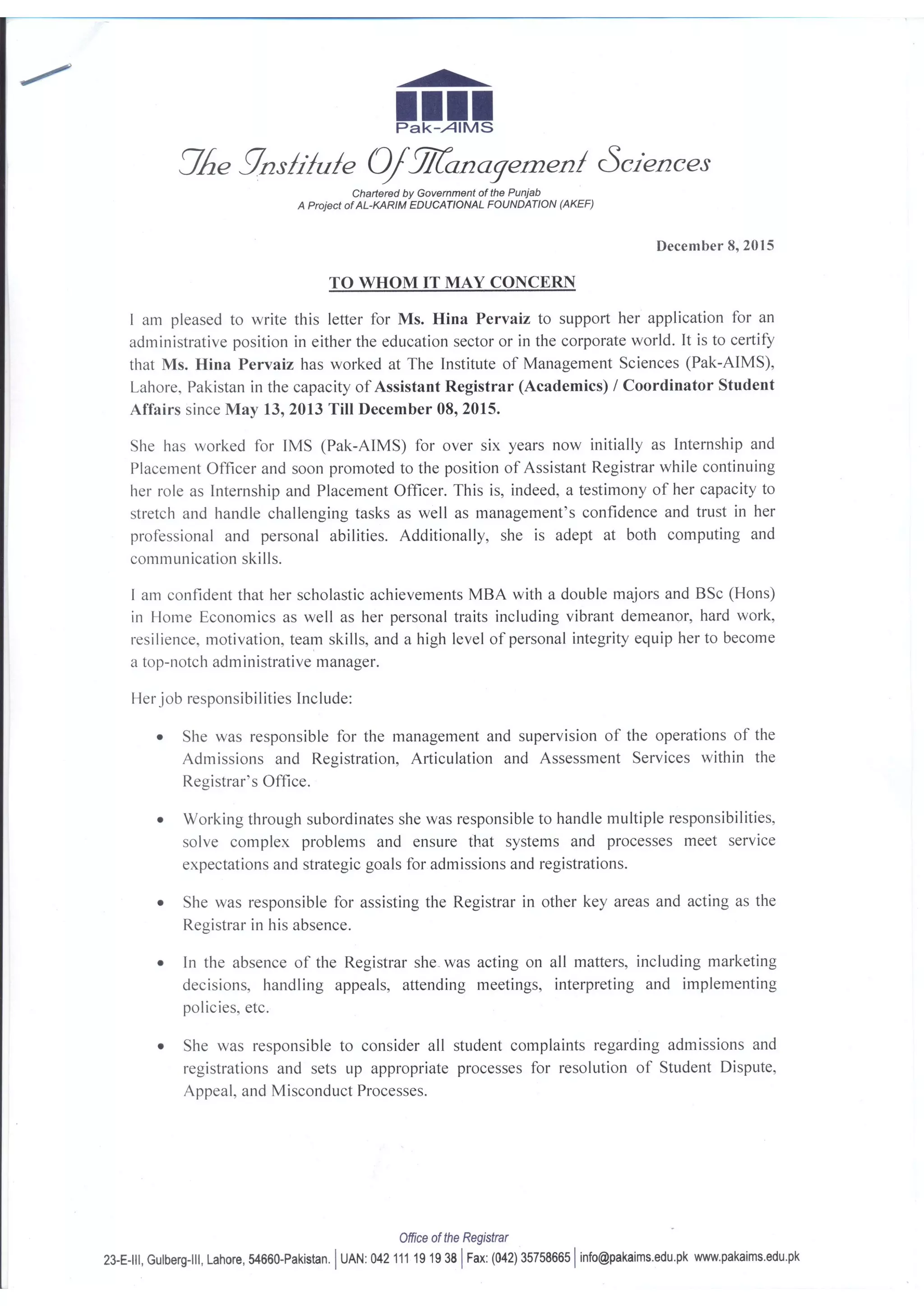 Experience Letters Pdf | PDF