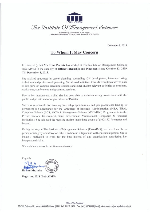 Experience Letters Pdf | PDF