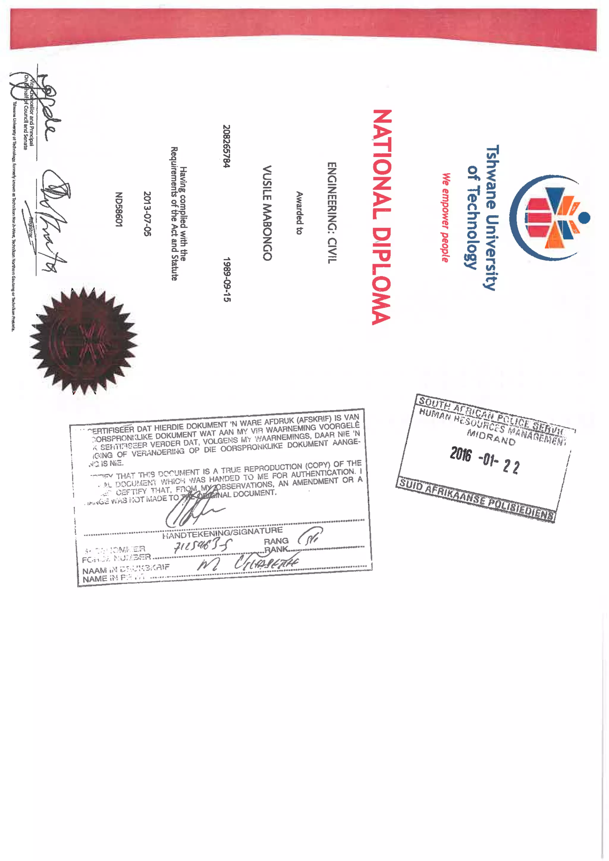 Diploma and Matric | PDF