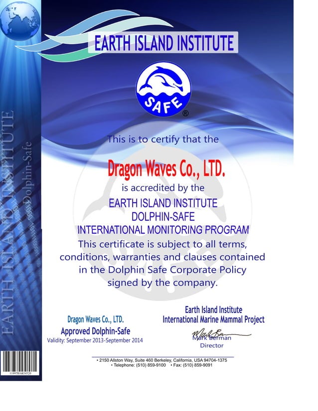 Dolphin Safe DW 2013 | PDF