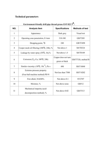 Environment Friendly Drill Pipe Thread Grease | PDF