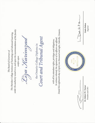 Sheridan College Diploma | PDF