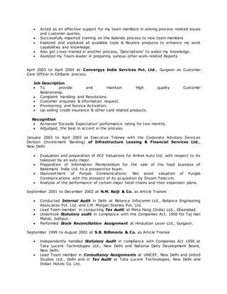 NISHA SRIKANT_CV | PDF