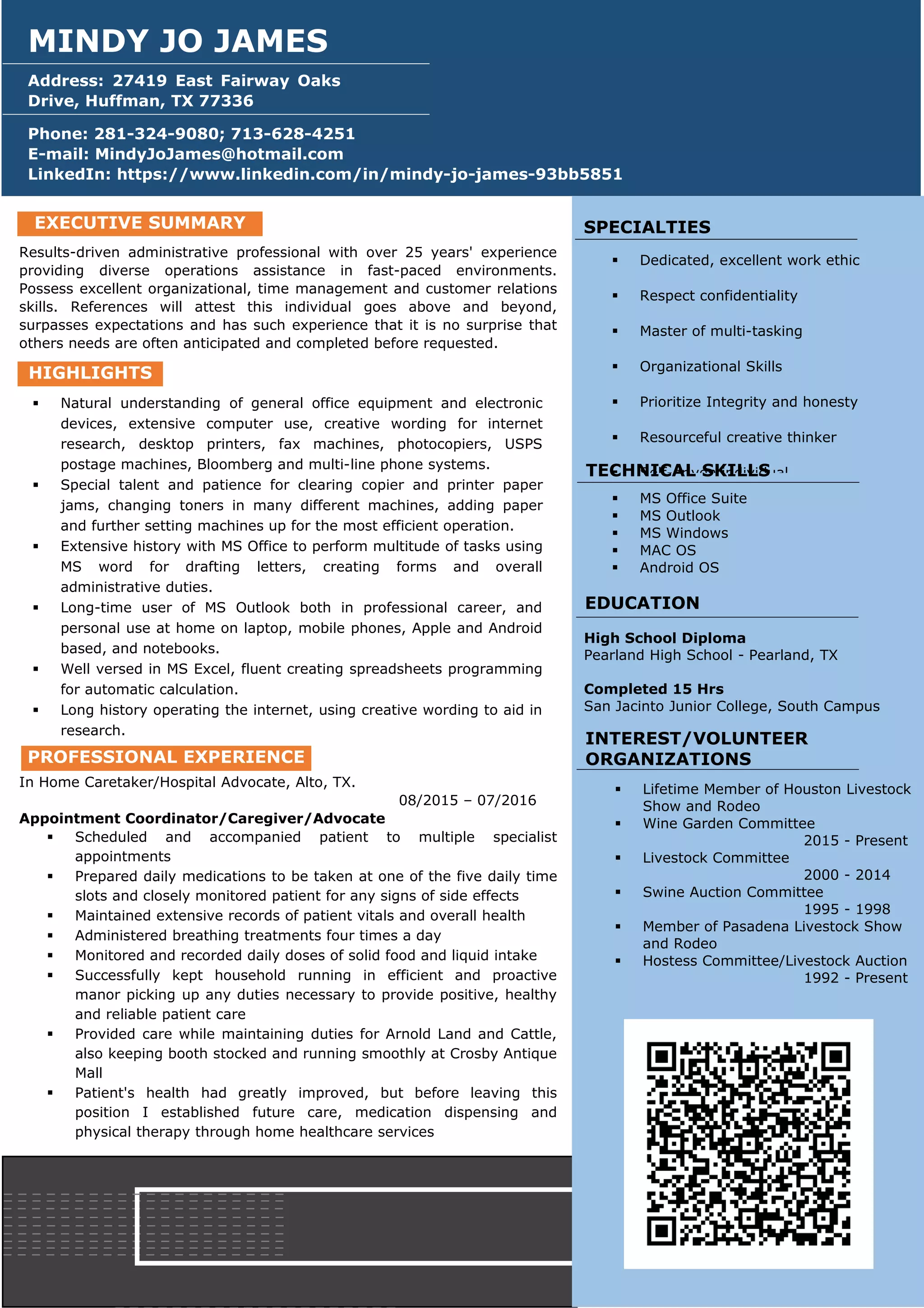 Mindy Jo James - Resume | PDF