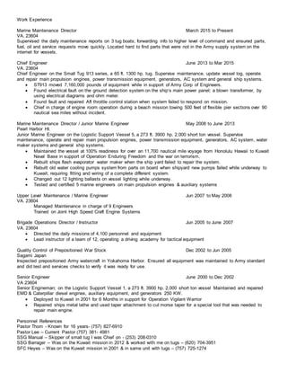 Ship Engineer Resume 21 | PDF