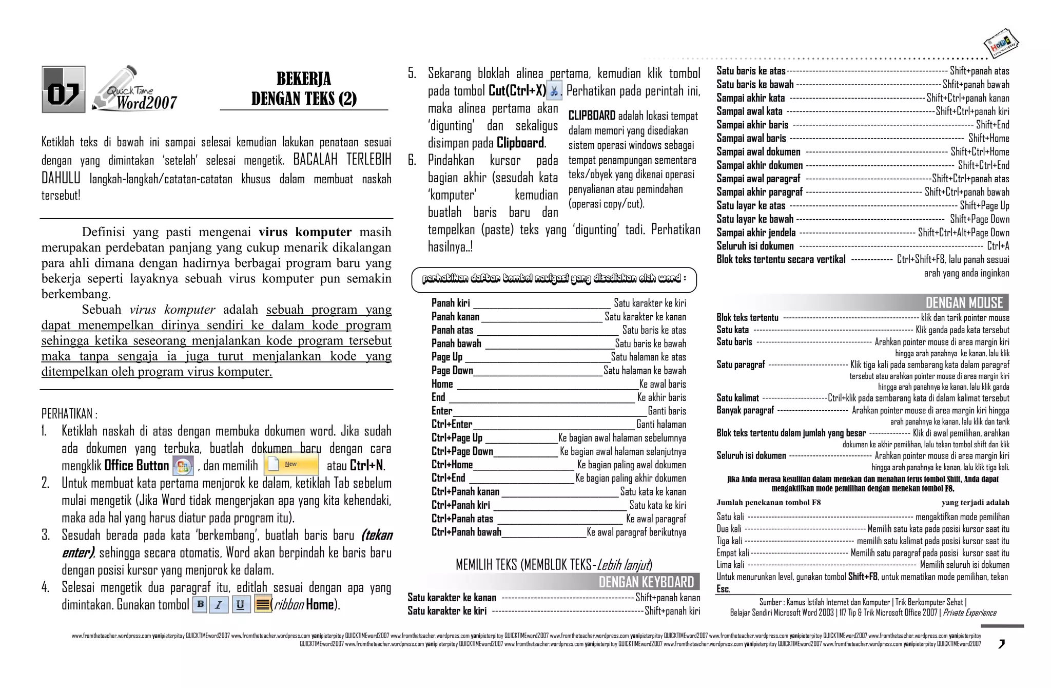 Bekerja Dengan Teks (2) | PDF