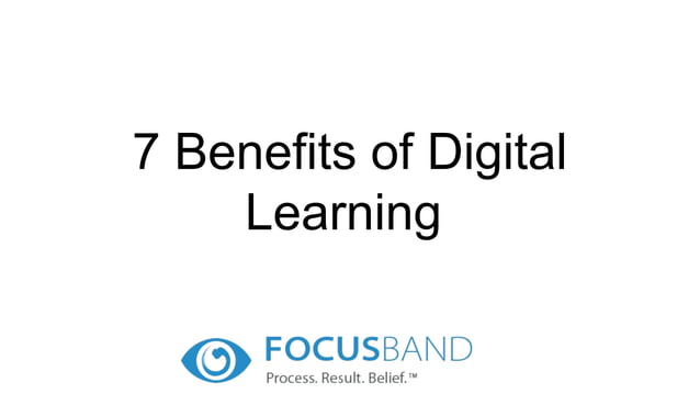 7 benefits of digital learning | PDF | Online Education | Education