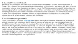 7 Benefits of Pursuing an Executive MBA in 2024.pptx | Professional School | Postgraduate Education