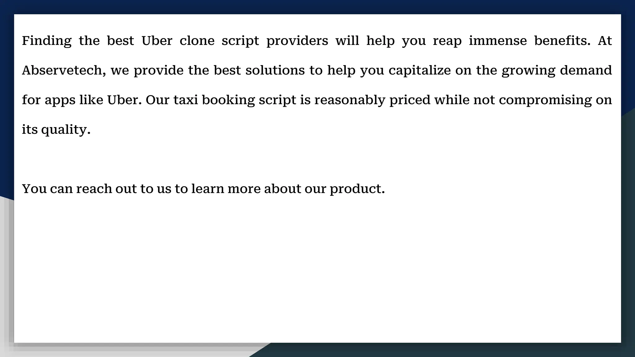 7 Benefits Of Using A Ready-Made Uber Clone Script.pptx | Web ...