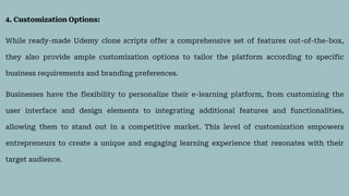 7 Benefits of Using Ready-made Udemy Clone Script.pptx