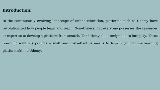 7 Benefits of Using Ready-made Udemy Clone Script.pptx