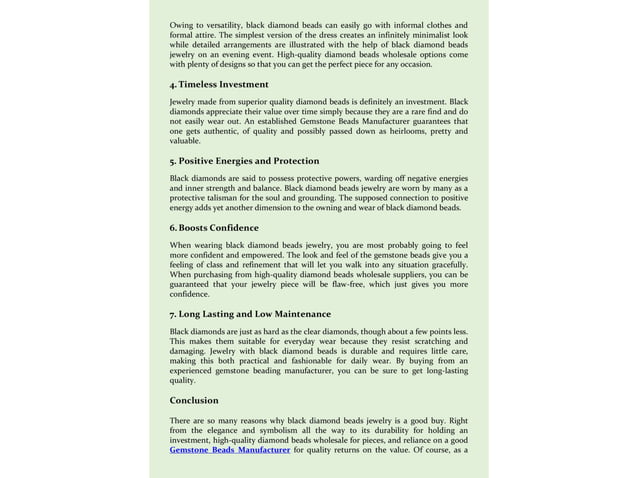 7 Benefits of Wearing Black Diamond Beads Jewellery.pptx