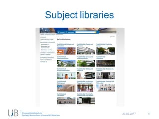 Building new library spaces. The Munich University Library’s ...