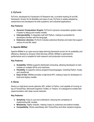 Leading AI and ML Frameworks for UAE Developers | PDF