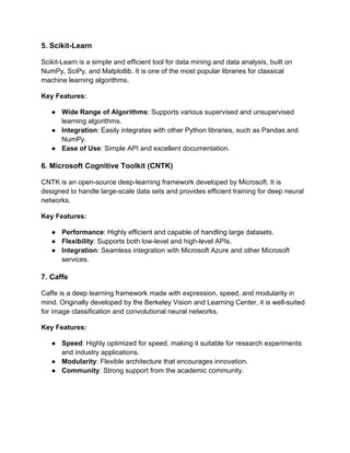 Leading AI and ML Frameworks for UAE Developers | PDF