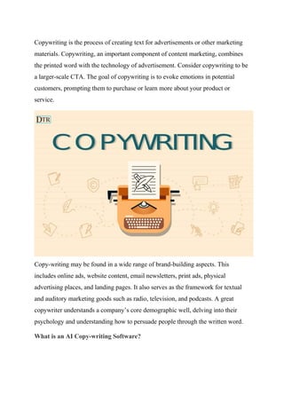 7 Best AI Copy-writing Tools in 2022 | PDF
