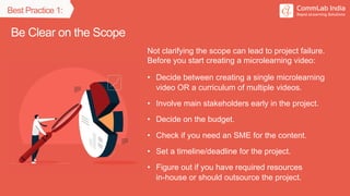 7 Best Practices for Creating Microlearning Videos For Employee Training | PPT