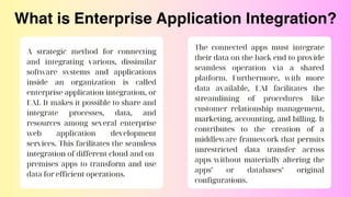 Understanding Enterprise Application Integration | PPTX