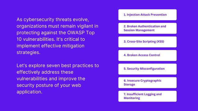7 Best Practices for Mitigating the OWASP TOP 10 Vulnerabilities.pptx