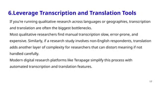 7 Best Practices for Designing Effective Qualitative Research | PPTX