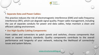 7 Best Practices of IT Network Cabling in Dubai for Organizations ...