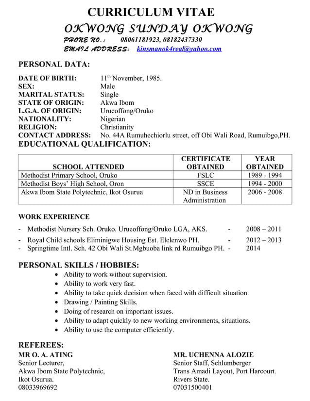 CURRICULUM VITAE | DOC