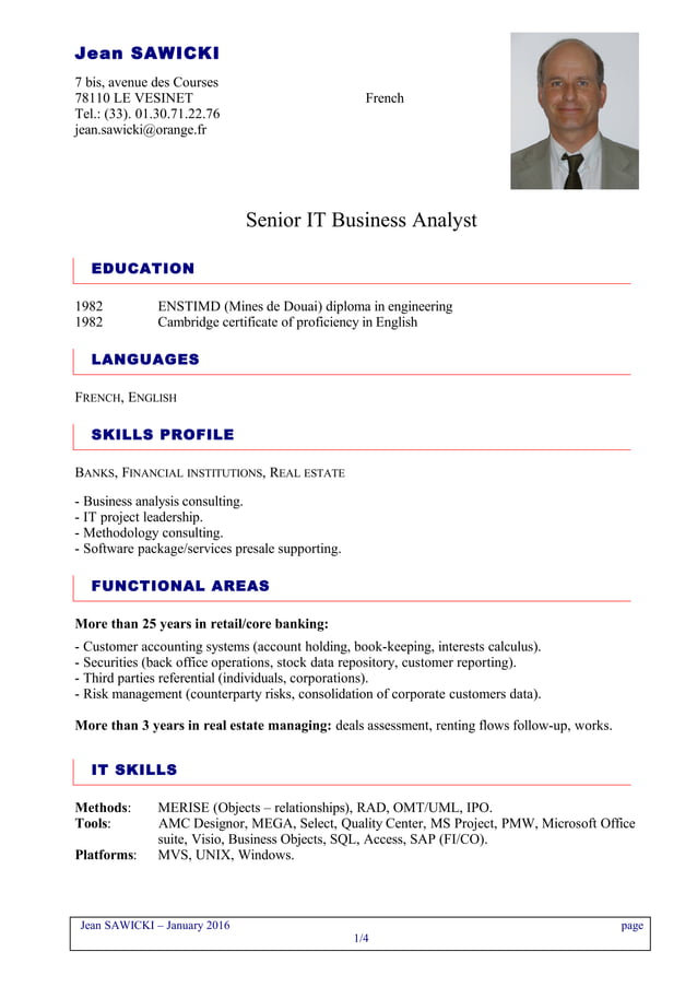 CV JS 2016 in English | DOC