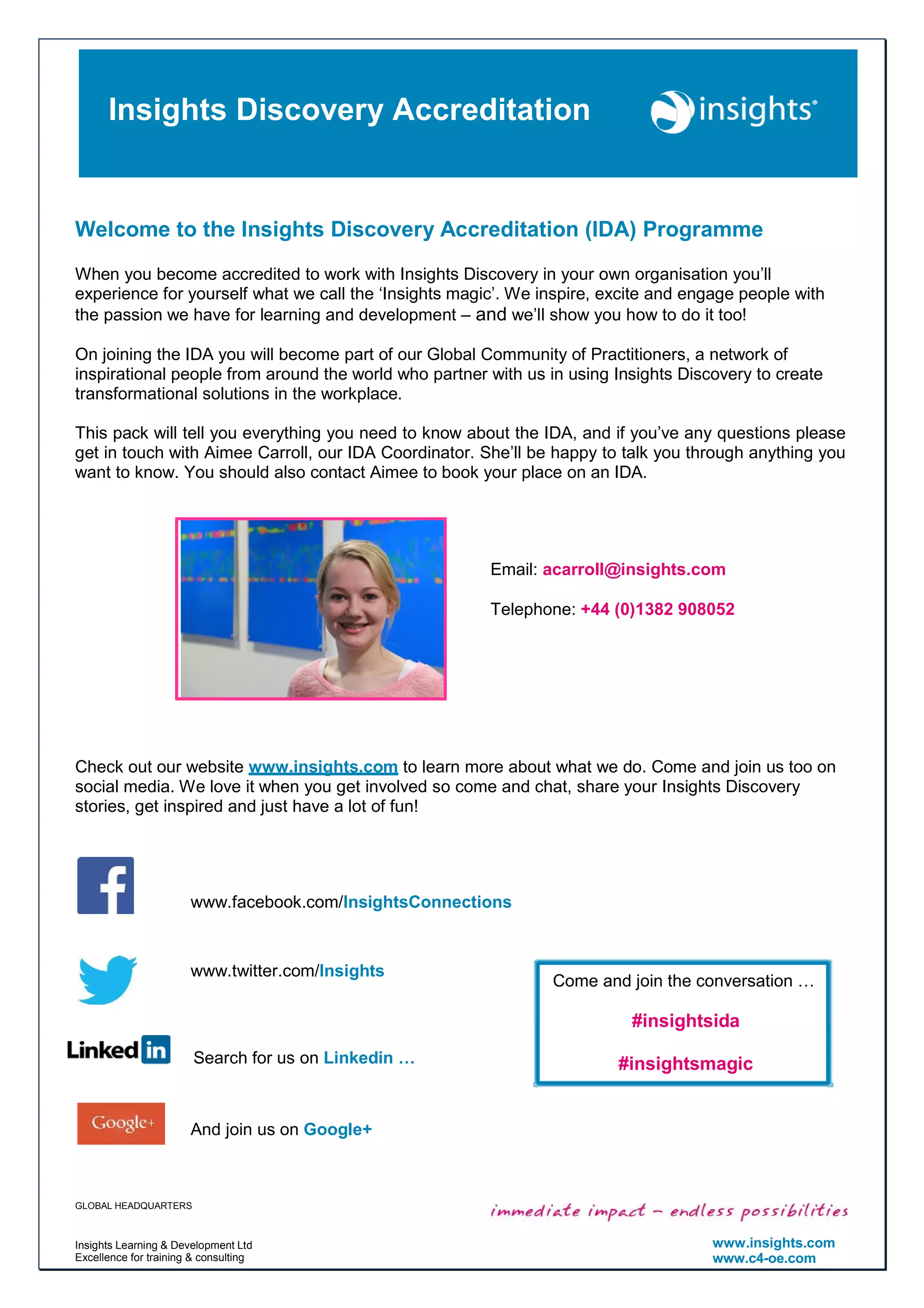Insights Discover Accreditation Pack(1) | PDF