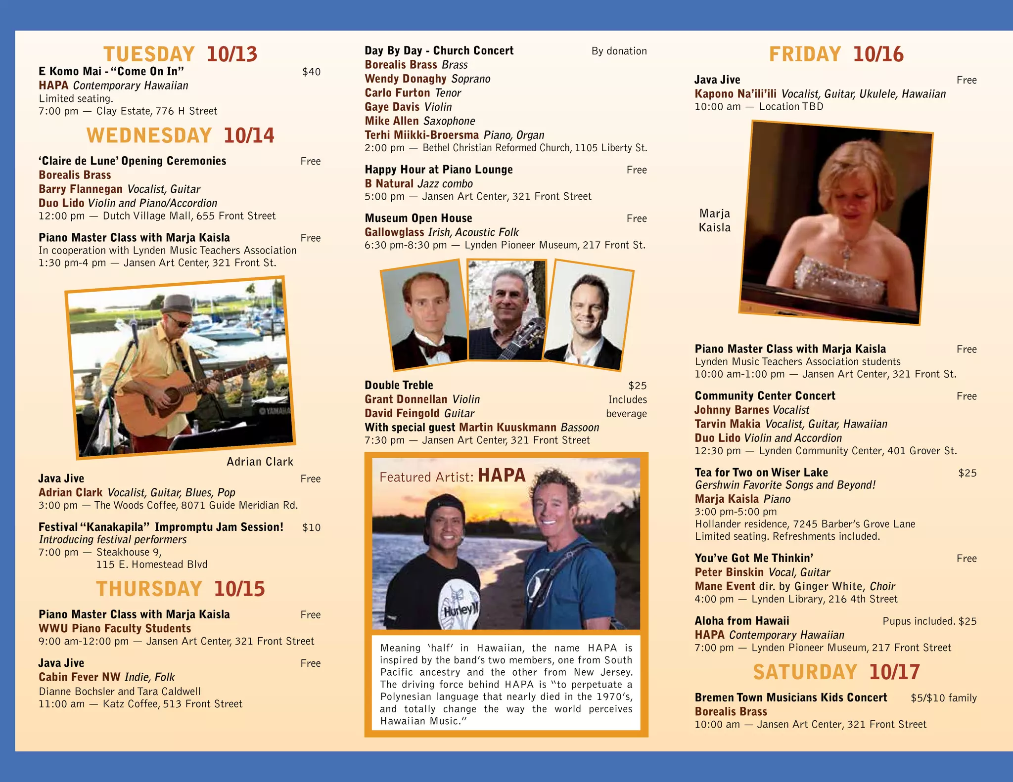 Lynden Music Festival Brochure | PDF
