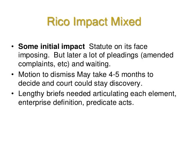 RICO powerpoint presentation.