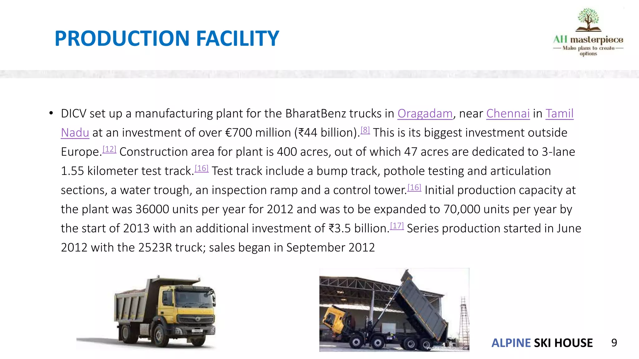 (7) bharath benz trucks ppt ah authors | PPTX