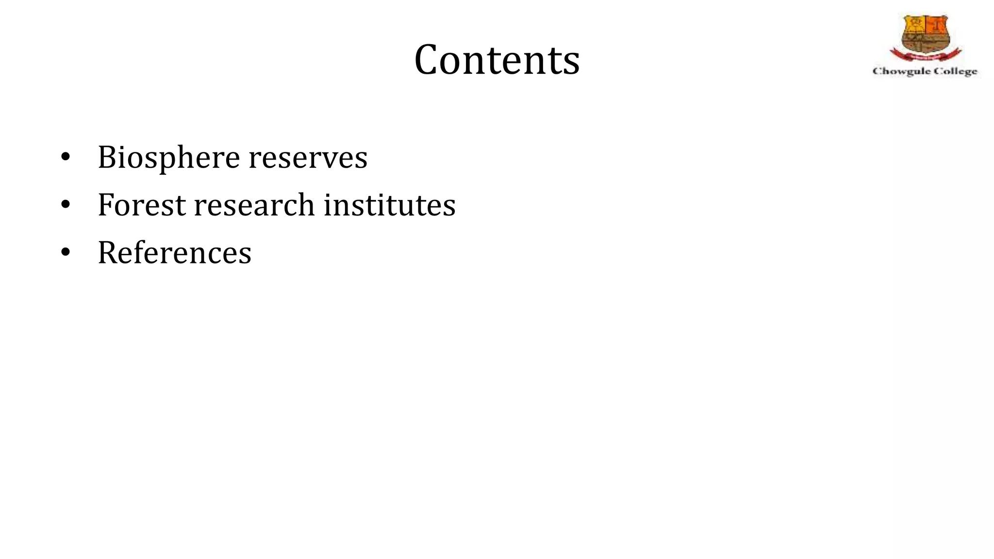 Biosphere reserves | PPTX