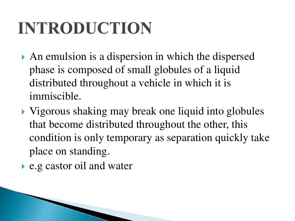 7 biphasic liquid dosage form emulsion | PPT