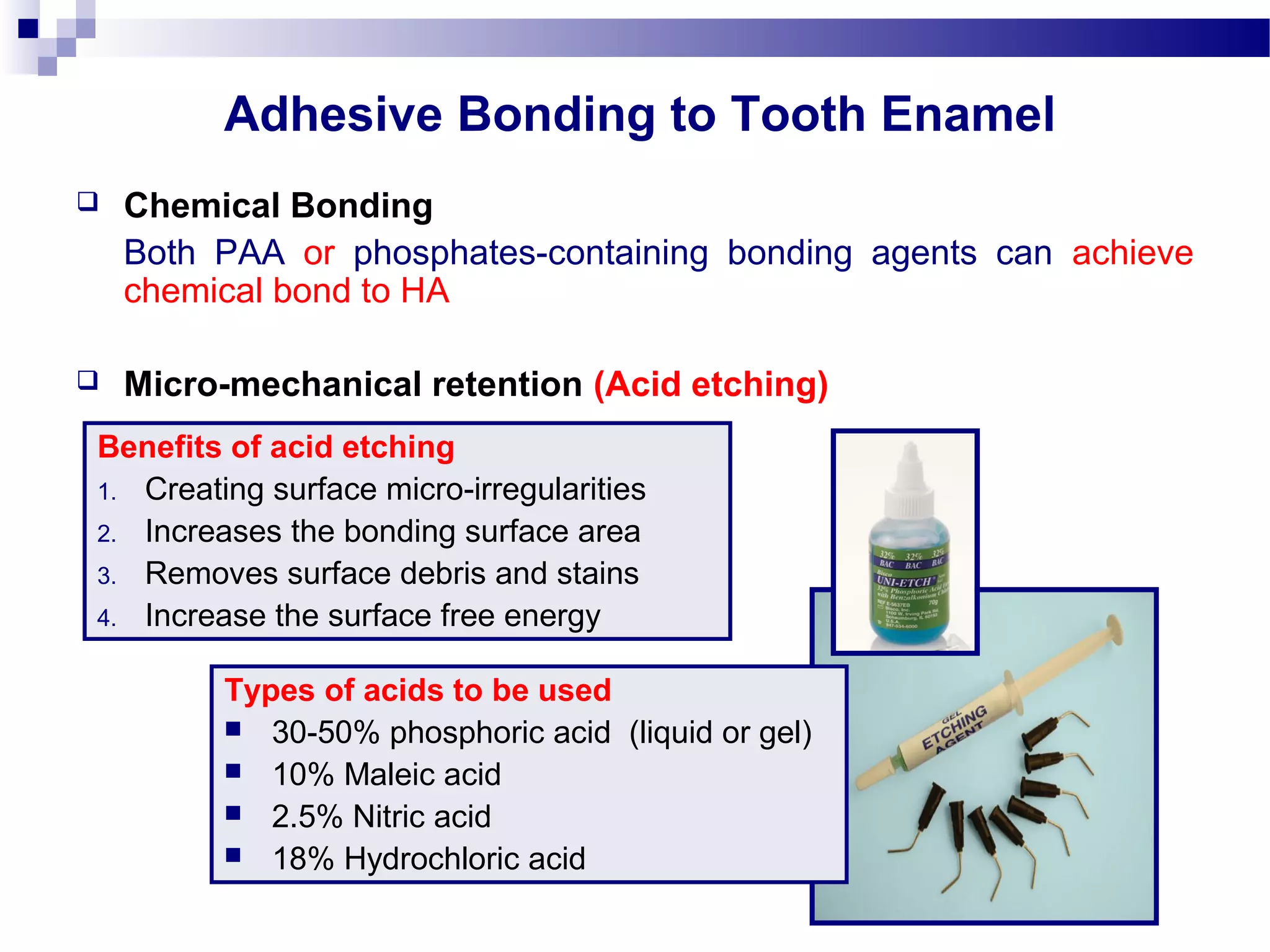 bonding to tooth structure dental material | PPS