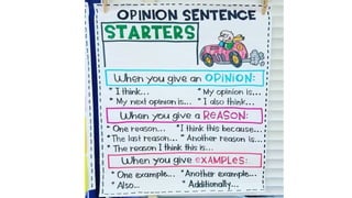 7B Opinion Writing (OREO).pptx for grade 7 | PPTX