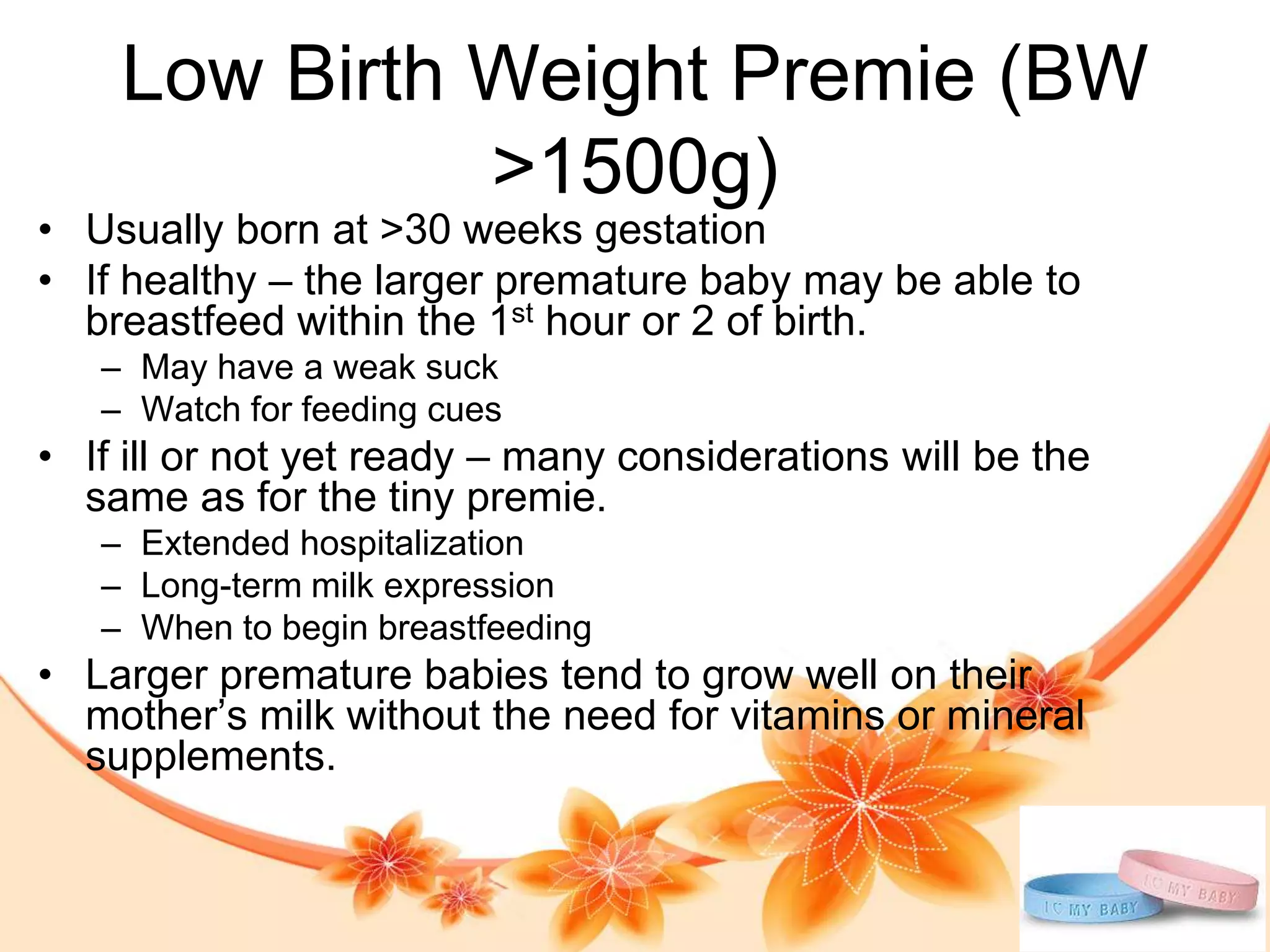 7 breastfeeding the premature and the sick term baby | PPTX