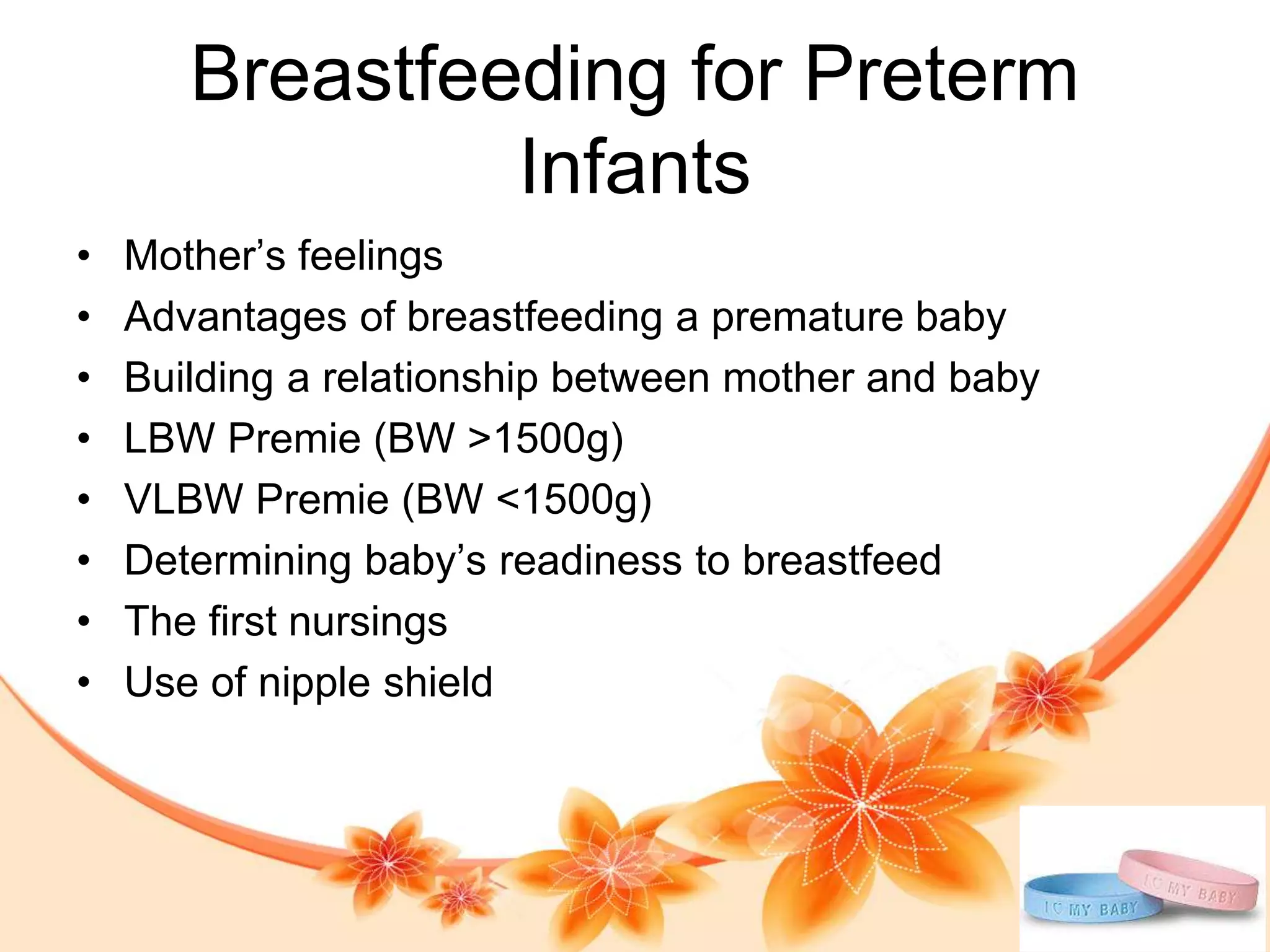 7 breastfeeding the premature and the sick term baby | PPTX