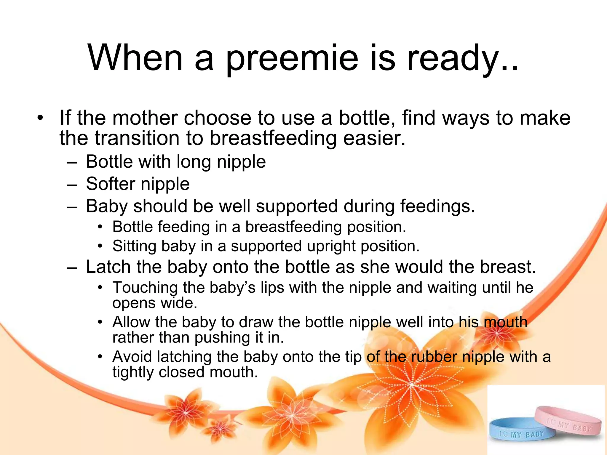 7 breastfeeding the premature and the sick term baby | PPTX